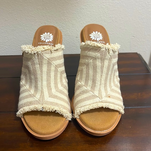 Yellow Box | Shoes | Yellow Box Allybell Bohemian Fringe Stripe Sandals ...
